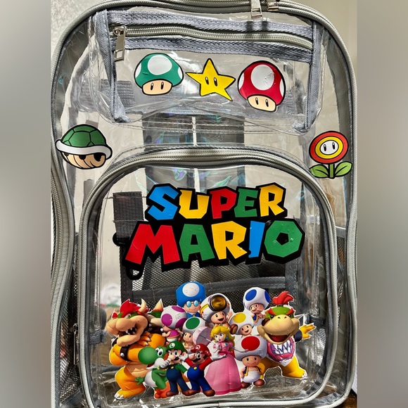 Bags | Custom Made Super Mario Bros Backpack | Poshmark